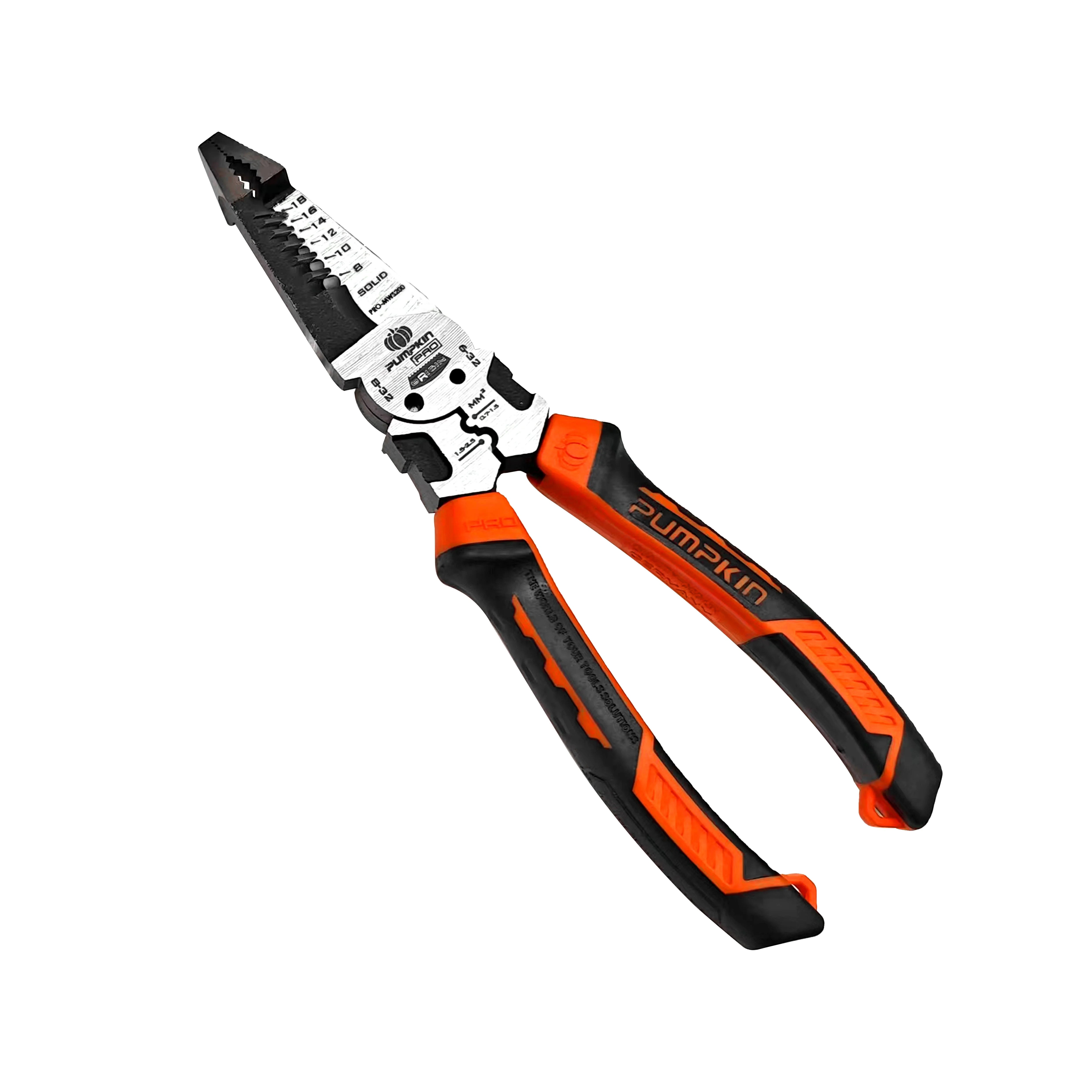 PUMPKIN TOOLS ORIGIN WIRE STRIPPING LONG NOSE COMBINATION PLIERS 8.5 ...